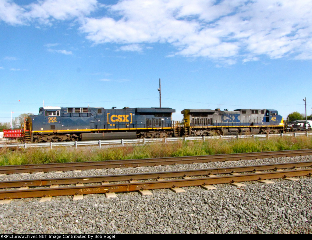 CSX 968 and 436